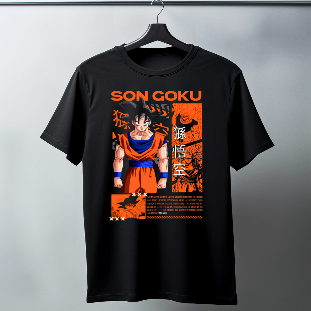 GOKU Oversized Graphic Tee – Premium French Terry Cotton (220 GSM ...